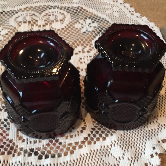 Avon | Kitchen | Vintage Avon Cape Cod Ruby Red Collection Set Of Two ...